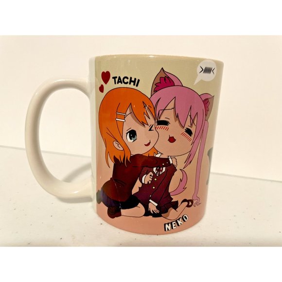 Tachi Neko | Dining | I Heart Yuri Mug Schoolgirl Love Manga Anime ...